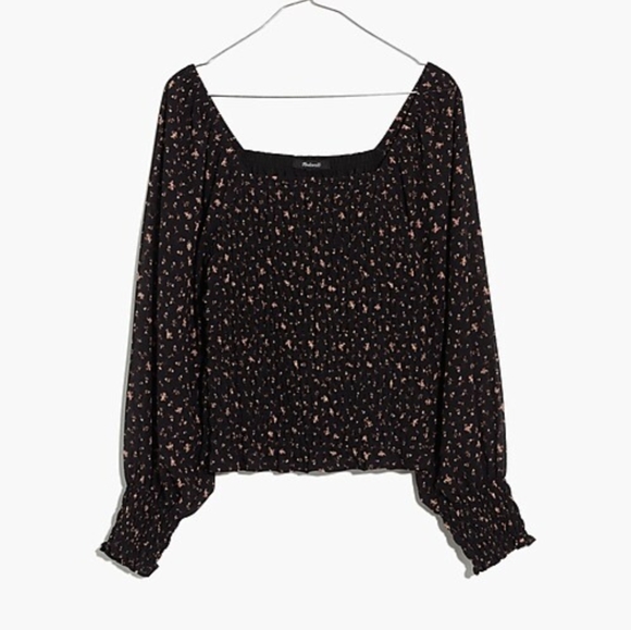 Madewell | Tops | Madewell Resourced Georgette Lucie Bubblesleeve ...